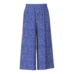 Pieces Culotte "Nya" in Blau/ Wei&szlig; - 10% | Gr&ouml;&szlig;e M | Damenhosen