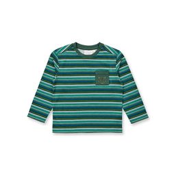 Sense Organics Longsleeve "Luke" in Gr&uuml;n/ Blau - 47% | Gr&ouml;&szlig;e 98 | Kinder-longsleeves