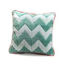 Amadeus Kissen "Zig Zag" in Mint - (L)45 x (B)45 cm - 44% | Dekokissen