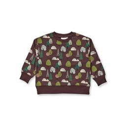 Sense Organics Sweatshirt "Dari" in Dunkelbraun - 37% | Gr&ouml;&szlig;e 116 | Kinder-sweatshirts-jacken