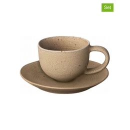 Blomus 2tlg, Set: Espressotasse "Kumi" in Beige - 60 ml - 39% | Gedeckter-tisch