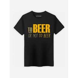 WOOOP Shirt "To Beer or not to Beer" in Schwarz - 62% | Gr&ouml;&szlig;e M | Herren-plussize