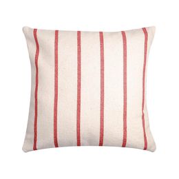 STOF France Kissen "St Tropez" in Beige/ Rot - (L)50 x (B)50 cm - 51% | Dekokissen