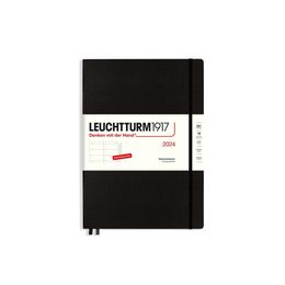 LEUCHTTURM1917 Wochenkalender in Schwarz - (B)22,5 x (H)31,5 cm, DE - 69% | Buero-schulbedarf