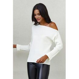Milan Kiss Pullover in Creme - 77% | Gr&ouml;&szlig;e L | Damen-pullover-cardigans