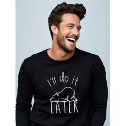 WOOOP Sweatshirt in Schwarz - 62% | Gr&ouml;&szlig;e S | Herren-plussize