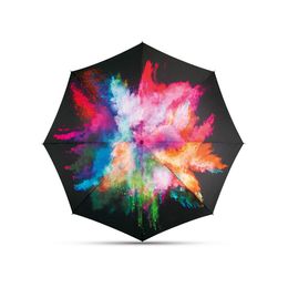 Happy Rain Stockschirm in Schwarz/ Bunt - &Oslash; 105 cm - 70% | Damen-regenschirme