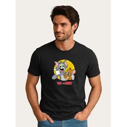 WOOOP Shirt "Tom and Jerry Thumbs Up" in Schwarz - 57% | Gr&ouml;&szlig;e S | Herren-plussize