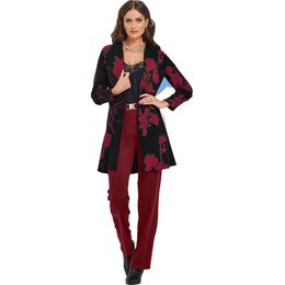 Heine Cardigan in Schwarz/ Rot - 67% | Gr&ouml;&szlig;e 38 | Damen-pullover-cardigans