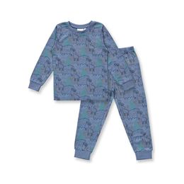 Sense Organics Pyjama "Long John" in Blau - 43% | Gr&ouml;&szlig;e 116 | Kinder-waesche