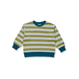 Sense Organics Sweatshirt "Dari" in Oliv/ Hellgrau - 34% | Gr&ouml;&szlig;e 116 | Kinder-sweatshirts-jacken