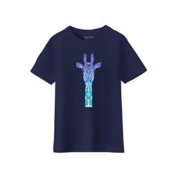 WOOOP Shirt "Giraffe Mint" in Dunkelblau - 55% | Gr&ouml;&szlig;e 104 | Kinder-oberteile