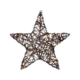 STAR TRADING LED-Dekoh&auml;nger "Vicke Star" in Braun - (B)40 x (H)40 cm - 18% | Lichterketten-dekobeleuchtung