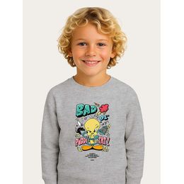 WOOOP Sweatshirt "Loneley tunes Tweety 80th Bad" in Grau - 61% | Gr&ouml;&szlig;e 116 | Kinder-sweatshirts-jacken