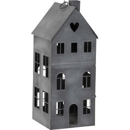 POSIWIO Windlicht "Haus" in Grau - (B)15,5 x (H)36 x (T)15,5 cm - 29% | Kerzen-vasen