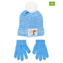 Disney Frozen 2tlg. Winteraccessoires-Set "Frozen" in Blau - 57% | Gr&ouml;&szlig;e 54 cm | Kindermuetzen