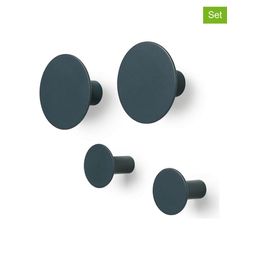 Blomus 4er-Set: Wandhaken "Ponto" in Grau - 43% | Garderoben