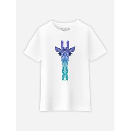 WOOOP Shirt "Giraffe Mint" in Wei&szlig; - 58% | Gr&ouml;&szlig;e 104 | Kinder-oberteile