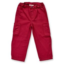 Sense Organics Cargohose "Leoonie" in Bordeaux - 48% | Gr&ouml;&szlig;e 128 | Kinderhosen
