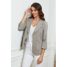 Fleur de Lin Blazer in Khaki - 79% | Gr&ouml;&szlig;e L | Damenjacken