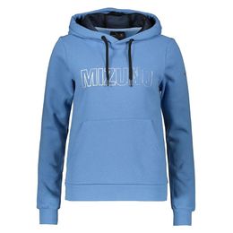 Mizuno Hoodie in Blau - 52% | Gr&ouml;&szlig;e M | Damen-sweatshirts-jacken