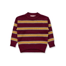 Sense Organics Pullover "Delia" in Bordeaux/ Senf - 46% | Gr&ouml;&szlig;e 122 | Kinder-pullover