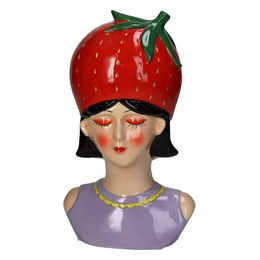 Kersten Vase ''Lady Strawberry'' in Bunt/ Rot - (B)15 x (H)13 x (T)25 cm - 25% | Kerzen-vasen