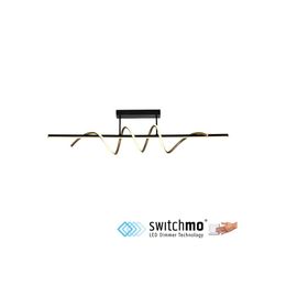 Just Light LED-Deckenleuchte in Schwarz/ Gold - (B)121 cm - 52% | Haengeleuchten-deckenleuchten
