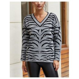 Milan Kiss Pullover in Grau - 75% | Gr&ouml;&szlig;e S | Damen-pullover-cardigans