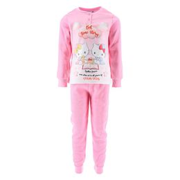 Hello Kitty Pyjama "Hello Kitty" in Rosa - 50% | Gr&ouml;&szlig;e 128 | Kinder-waesche