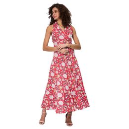 Aller Simplement Kleid in Pink/ Wei&szlig; - 75% | Gr&ouml;&szlig;e 34/36 | Damen-kleider