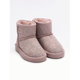 Lelli Kelly Leder-Winterboots "Dajana" in Rosa - 59% | Gr&ouml;&szlig;e 24 | Kinderstiefel