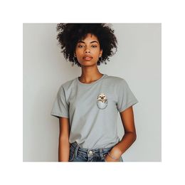 WOOOP Shirt "Pocket Sloth" in Grau - 54% | Gr&ouml;&szlig;e S | Damen-tops
