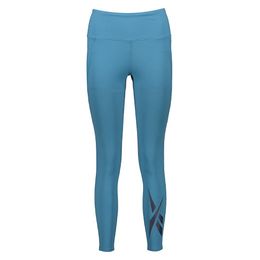 Reebok Trainingsleggings "Lux Vector" in Hellblau - 60% | Gr&ouml;&szlig;e L | Damen-sporthosen