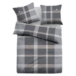 Tom Tailor HOME Renforc&eacute;-Bettw&auml;sche-Set ''Ole2'' in Grau - (L)220 x (B)155 cm - 45% | Bettwaesche-bettwaren