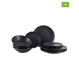 Bergner 12tlg. Geschirrset in Schwarz - 49% | Gedeckter-tisch