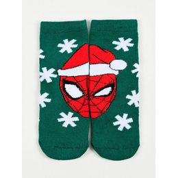 Spiderman Socken "Spiderman" in Gr&uuml;n - 10% | Gr&ouml;&szlig;e 23-26 | Babysocken-strumpfhosen