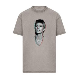 F4NT4STIC Shirt 'TV Times Pop Star David Bowie Portrait 1977' male Grey size 4XL