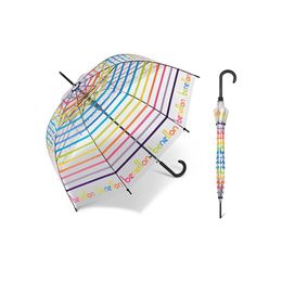 Benetton Stockschirm in Transparent/ Bunt - &Oslash; 85 cm - 71% | Damen-regenschirme
