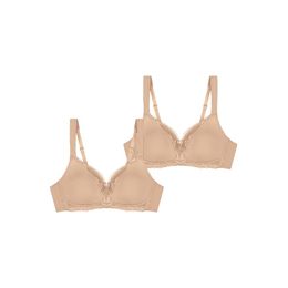 Triumph Bra ' Modern Lace+Cotton ' female Beige size 95