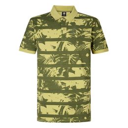 PETROL INDUSTRIES Poloshirt in Khaki/ Gr&uuml;n - 52% | Gr&ouml;&szlig;e L | Herren-plussize