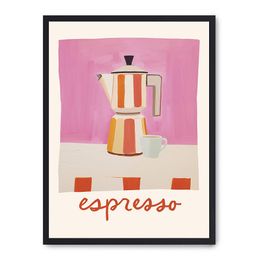 poster lab Gerahmter Kunstdruck "Espresso" - 37% | Gr&ouml;&szlig;e 30x40 cm | Wanddekoration