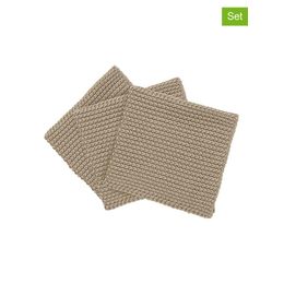 Blomus 3er-Set: Sp&uuml;lt&uuml;cher "Wipe Perla" in Beige - (L)25 x (B)25 cm - 59% | Tischwaesche