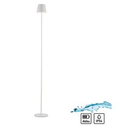 Just Light LED-Standleuchte "Euria" in Grau - (H)125 x &Oslash; 17 - 38% | Stehleuchten