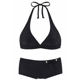 Bruno Banani Triangel-Bikini Damen Gr&ouml;&szlig;e S/M schwarz