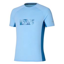 Mizuno Laufshirt in Hellblau - 58% | Gr&ouml;&szlig;e M | Herren-sportshirts