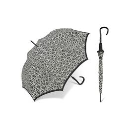 Happy Rain Stockschirm in Schwarz/ Creme - &Oslash; 100 cm - 65% | Damen-regenschirme