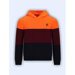 Tygo & Vito Hoodie "Hessel" in Orange/ Rot/ Schwarz - 50% | Gr&ouml;&szlig;e 110/116 | Kinder-sweatshirts-jacken