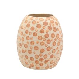 Villa Collection Vase "Tana" in Beige/ Hellbraun - (H)28,5 cm x &Oslash; 23,5 cm - 46% | Kerzen-vasen