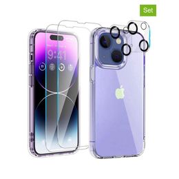 SWEET ACCESS 5tlg. Set: Full-Body-Case f&uuml;r iPhone 13 in Transparent - 69% | Damen-handytaschen